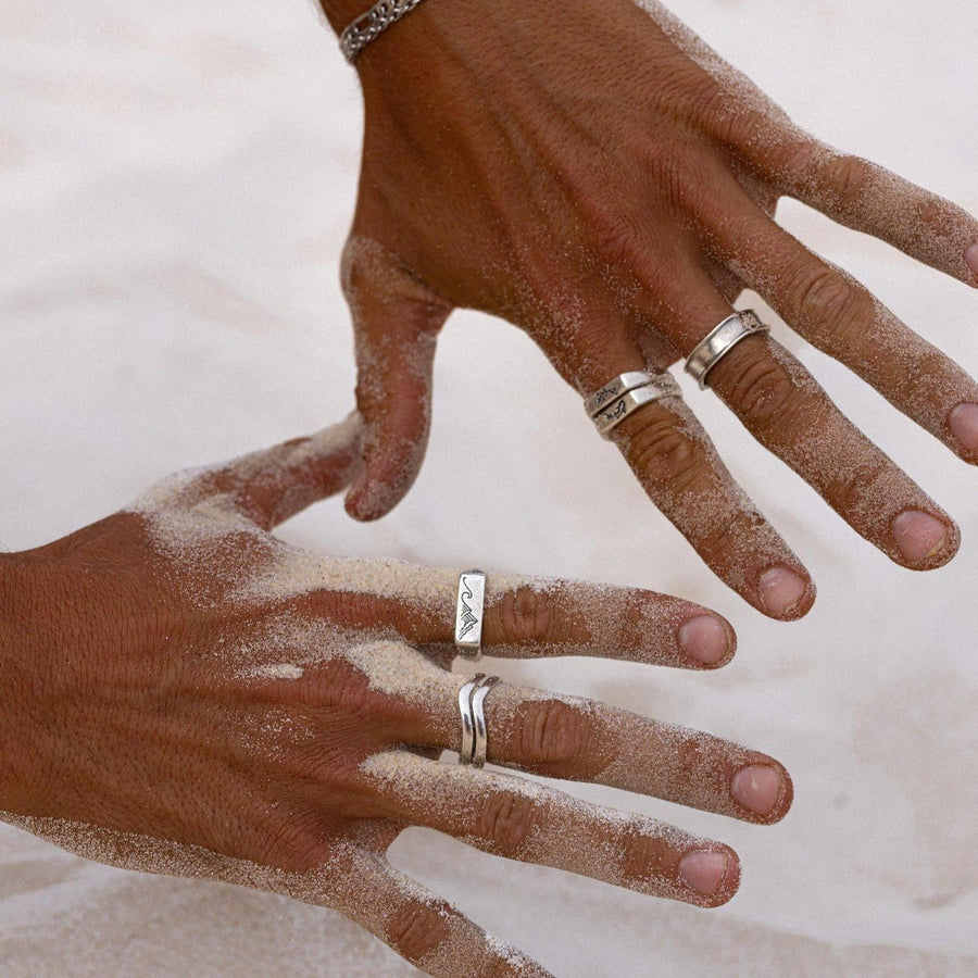 Defy Stackers | 925 Sterling Silver Double Point Rings | Billie Jo - 7 ...