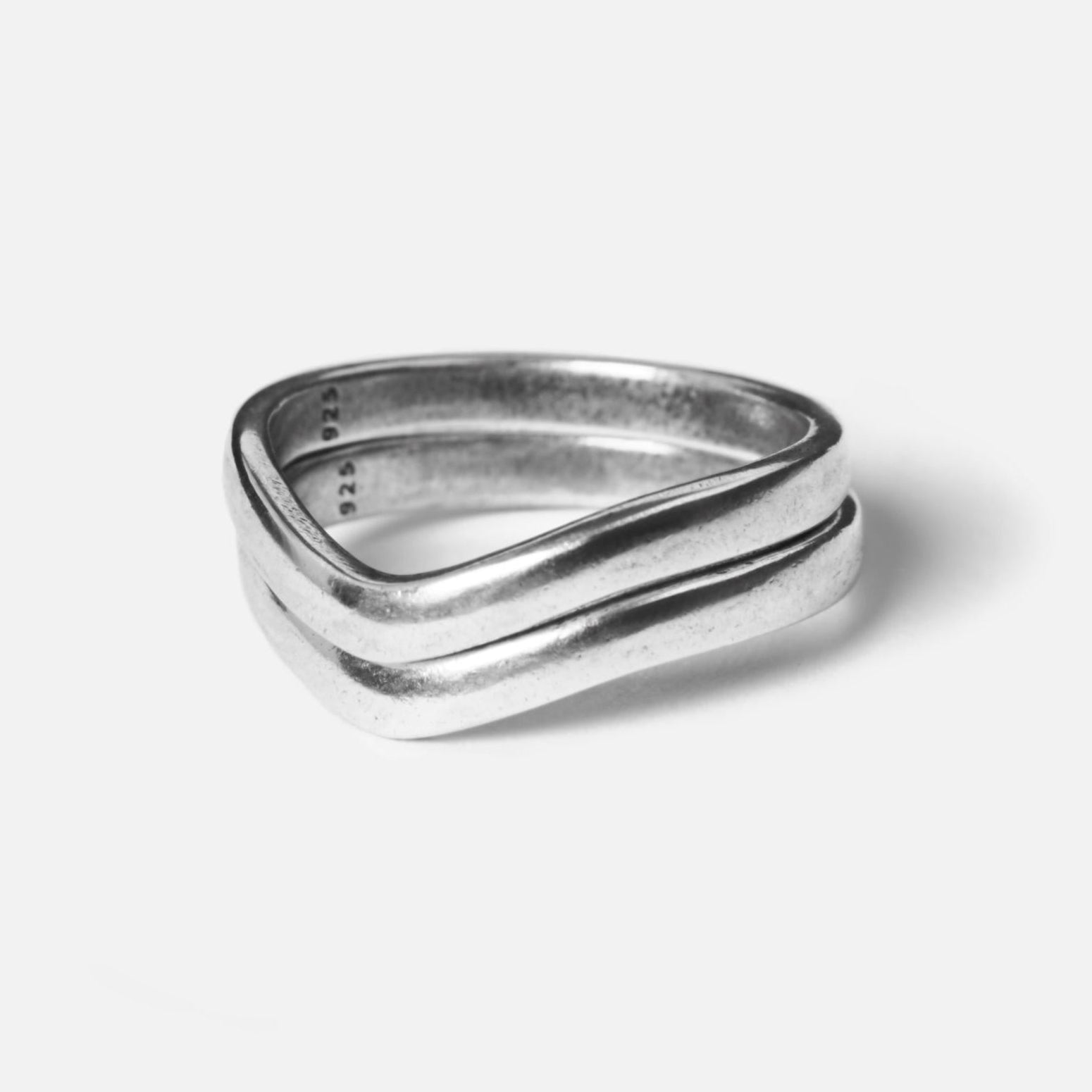 Defy Stackers | 925 Sterling Silver Double Point Rings | Billie Jo - 7 ...