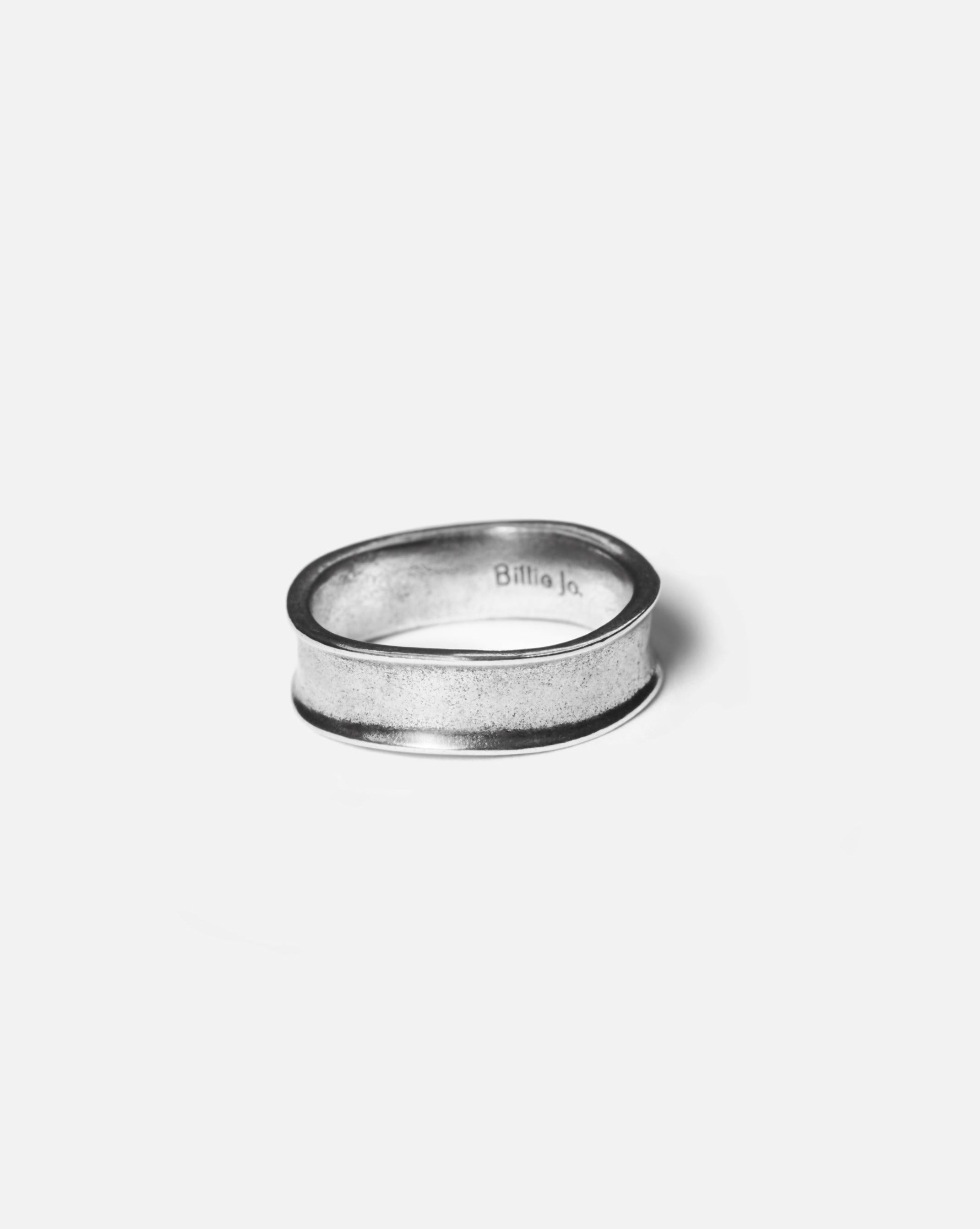 Forge Ring | Sterling Silver Ring Thick Band Ring | Billie Jo – Billie Jo